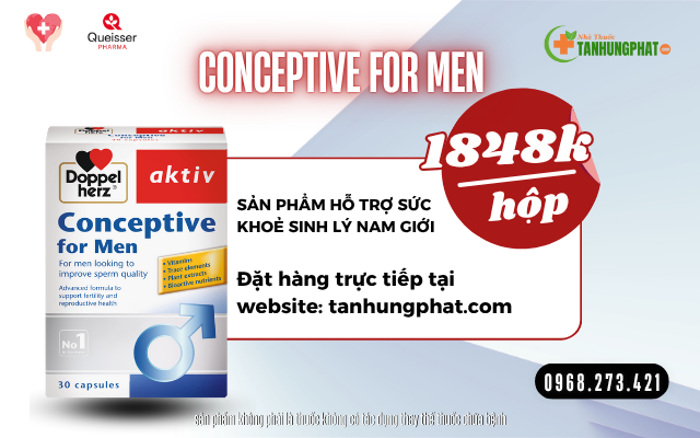 Conceptive For Men Hỗ trợ cải thiện sức khoẻ nam giới